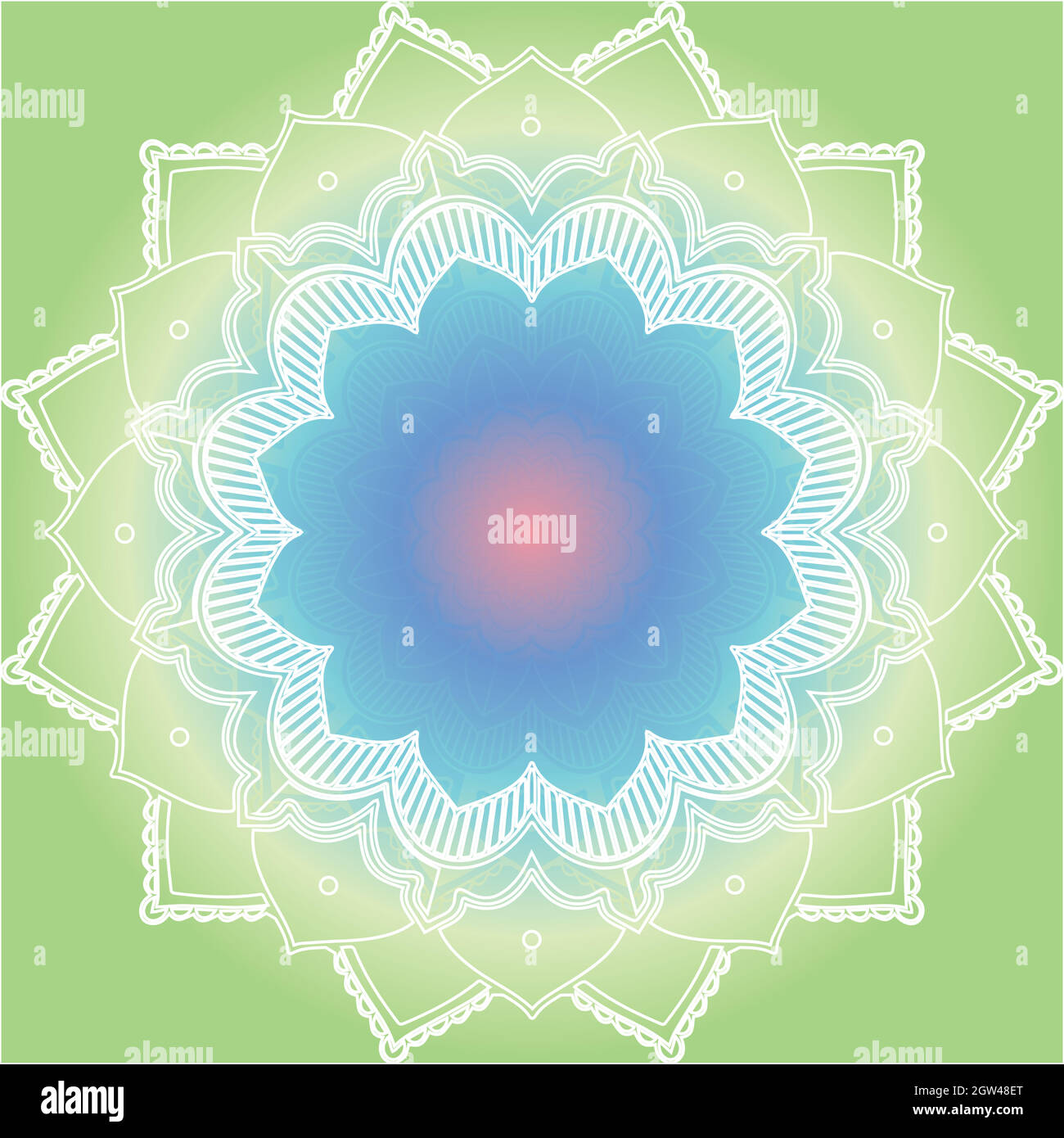 Mandala patterns on green background Stock Vector Image & Art - Alamy