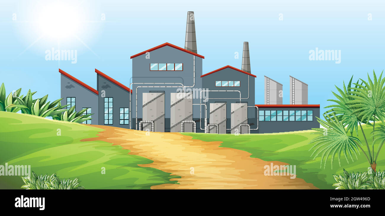 Road in field landscape Stock Vector Images - Alamy