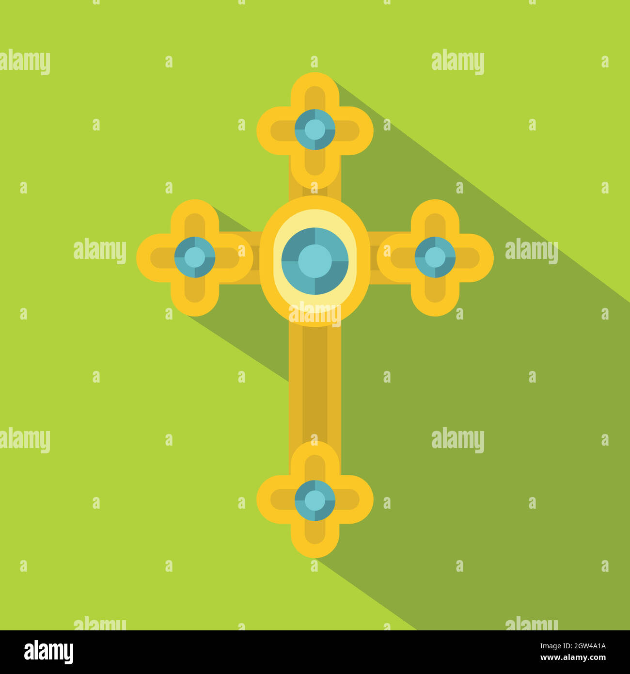 Gold golden cross Stock Vector Images - Alamy