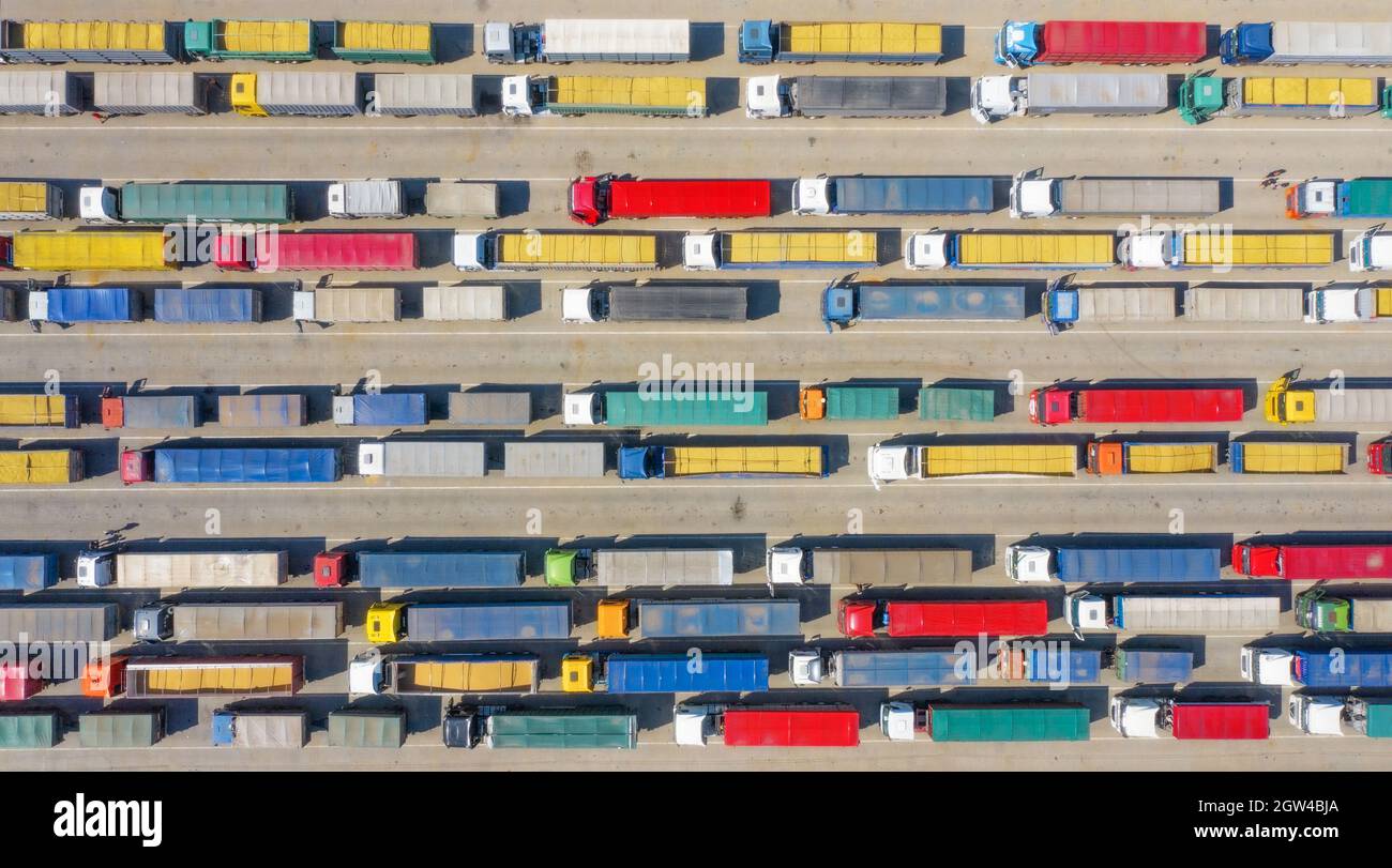 Logistics center near highway aerial hi-res stock photography and ...