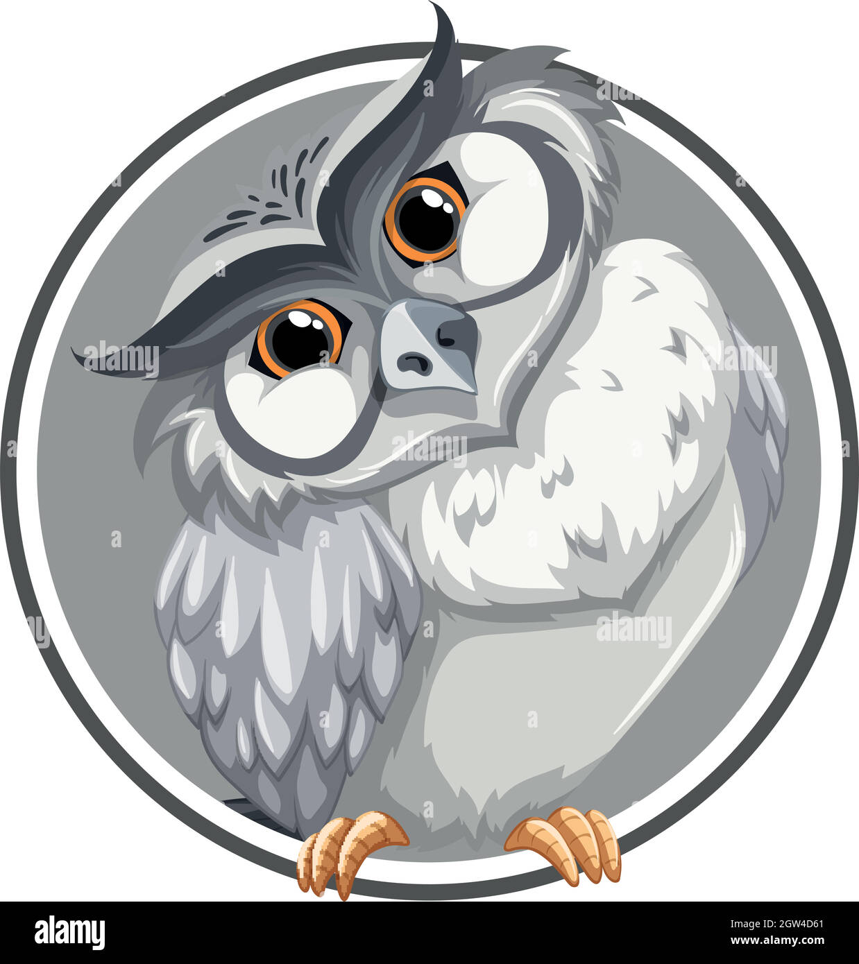 Owl circle hi-res stock photography and images - Alamy