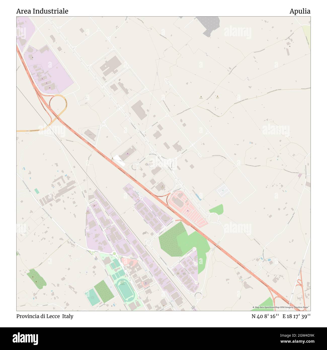 Map of lecce hi-res stock photography and images - Alamy