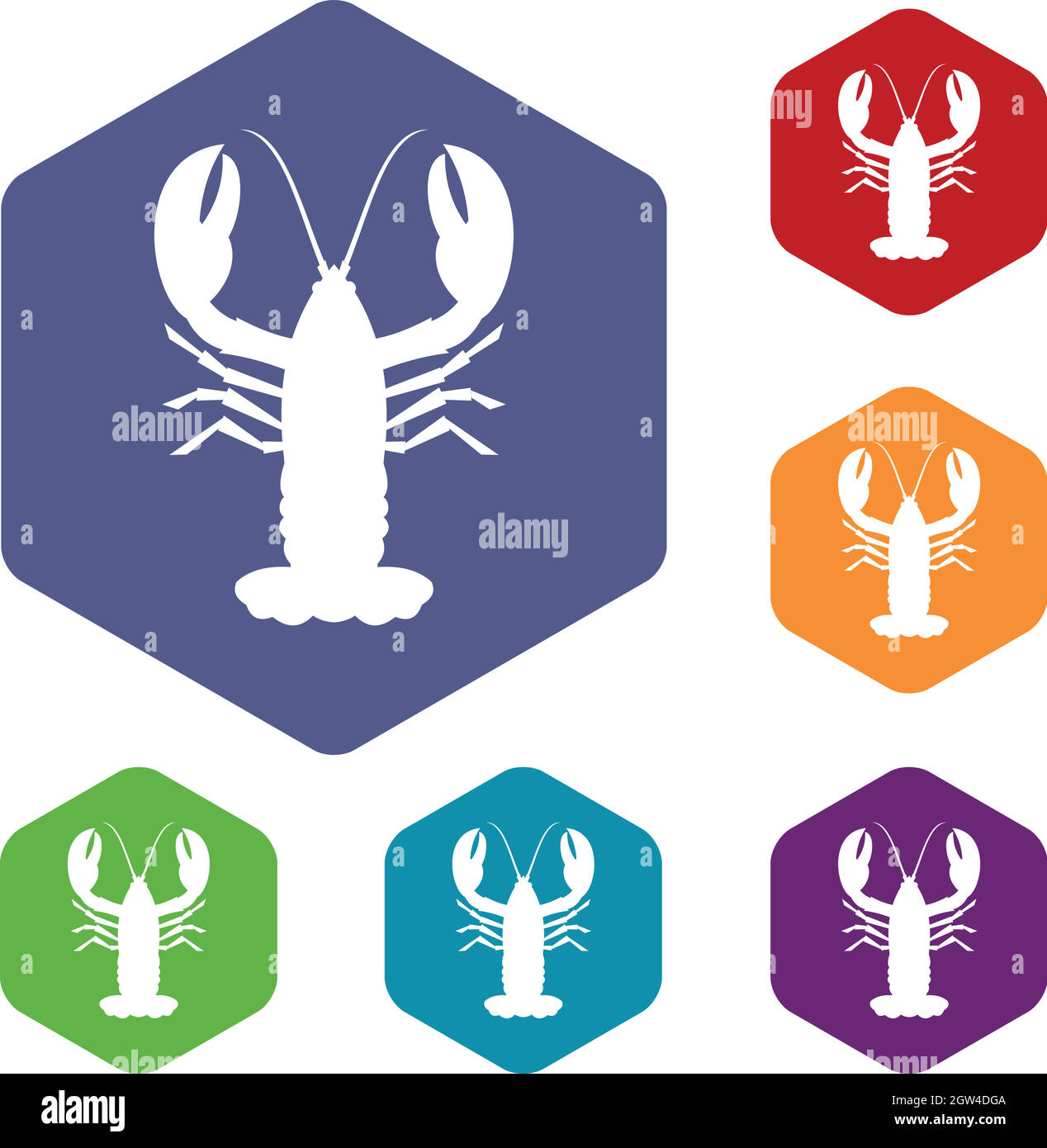 Raw crab set collection Stock Vector Images - Alamy