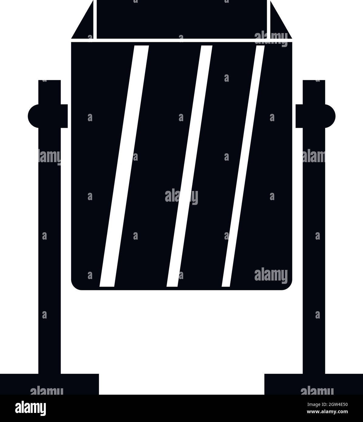 Dust bin icon hi-res stock photography and images - Alamy