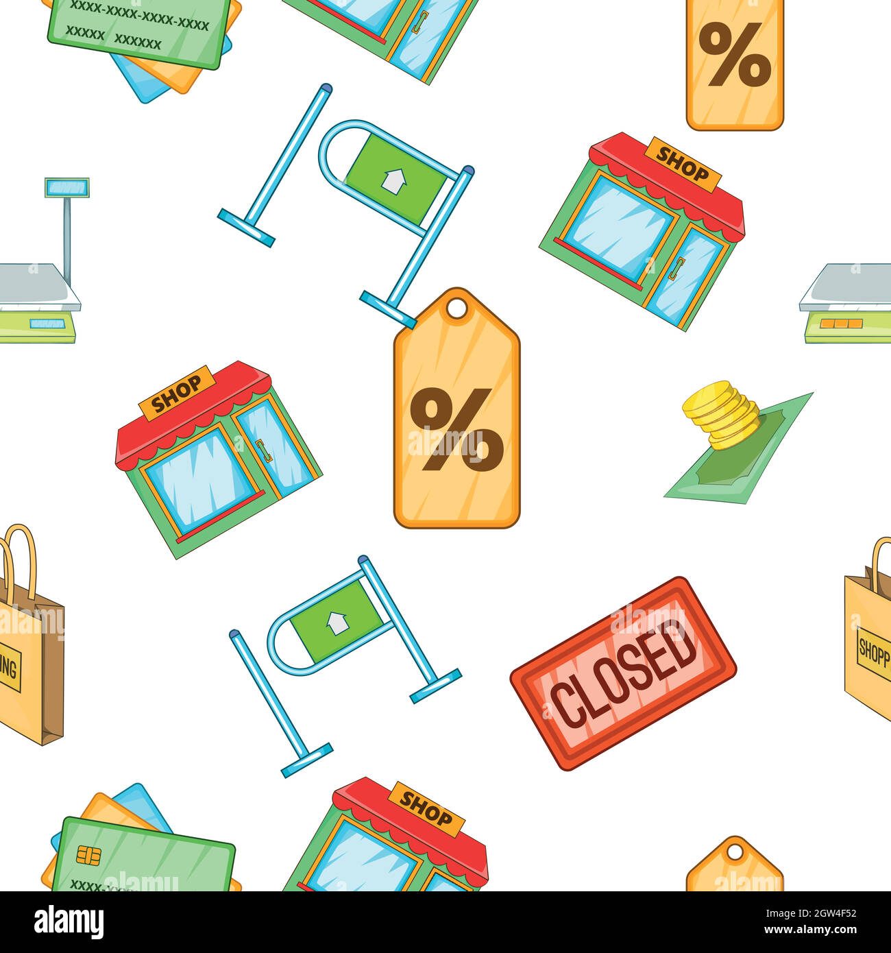 Credit card supermarket Stock Vector Images - Alamy