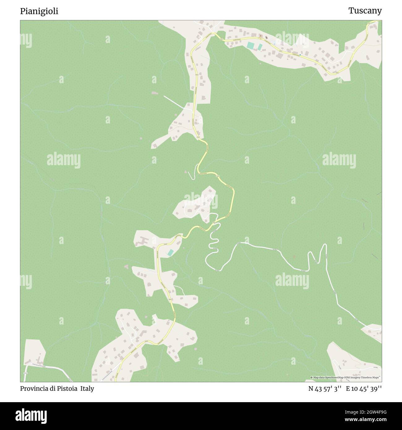 Pianigioli, Provincia di Pistoia, Italy, Tuscany, N 43 57' 3'', E 10 45 ...