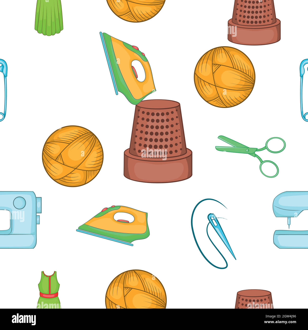 Embroidery kit pattern, cartoon style Stock Vector Image & Art - Alamy