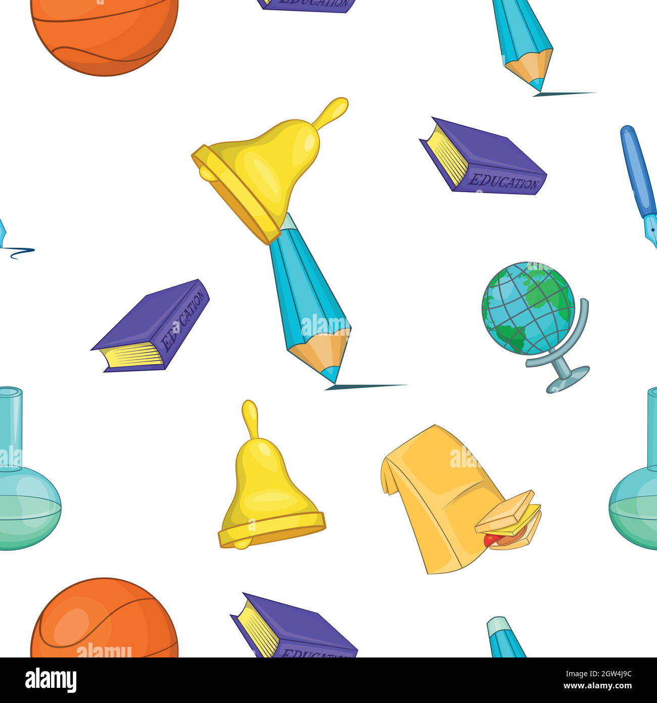 Student pattern, cartoon style Stock Vector Image & Art - Alamy