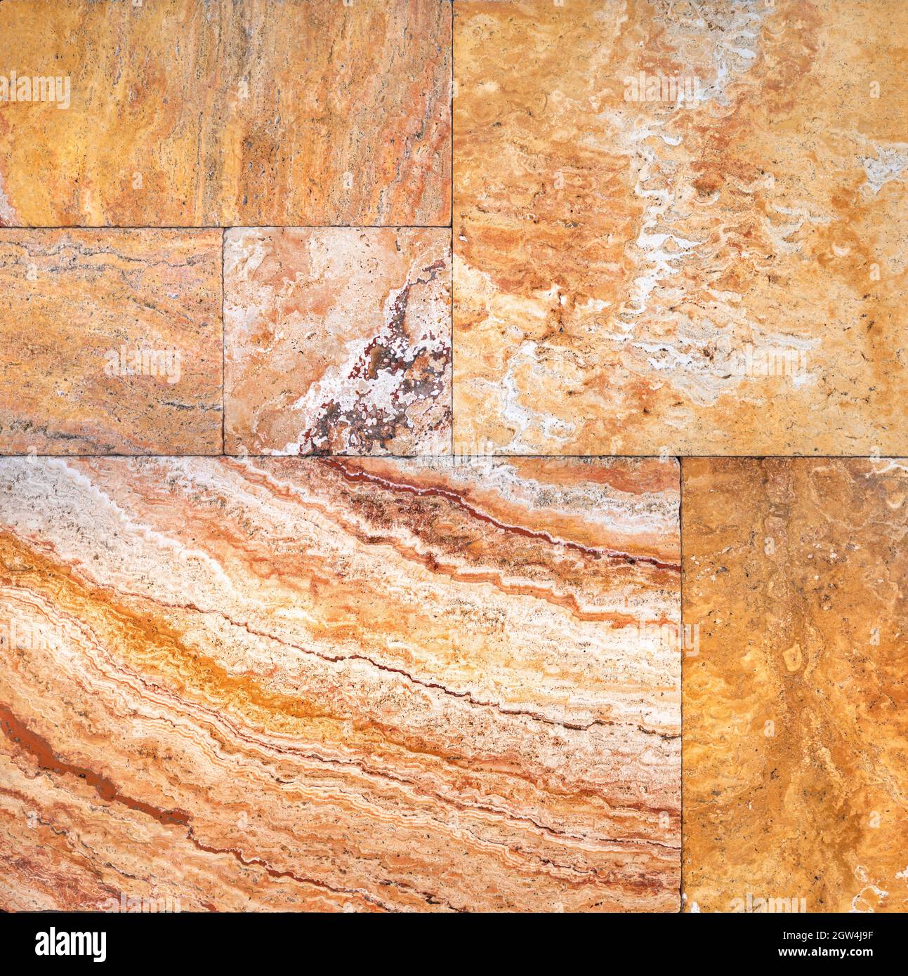 Stone travertine tile, texture. Natural decorative material Stock Photo ...