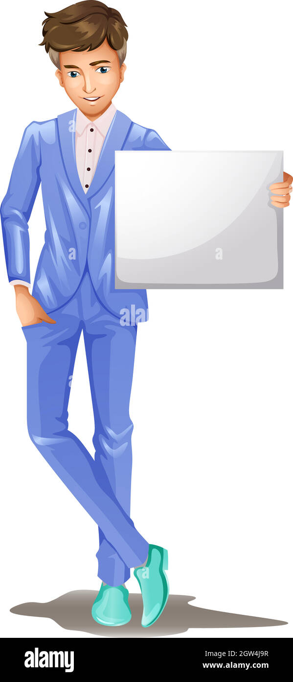 Man in white jeans Stock Vector Images - Alamy