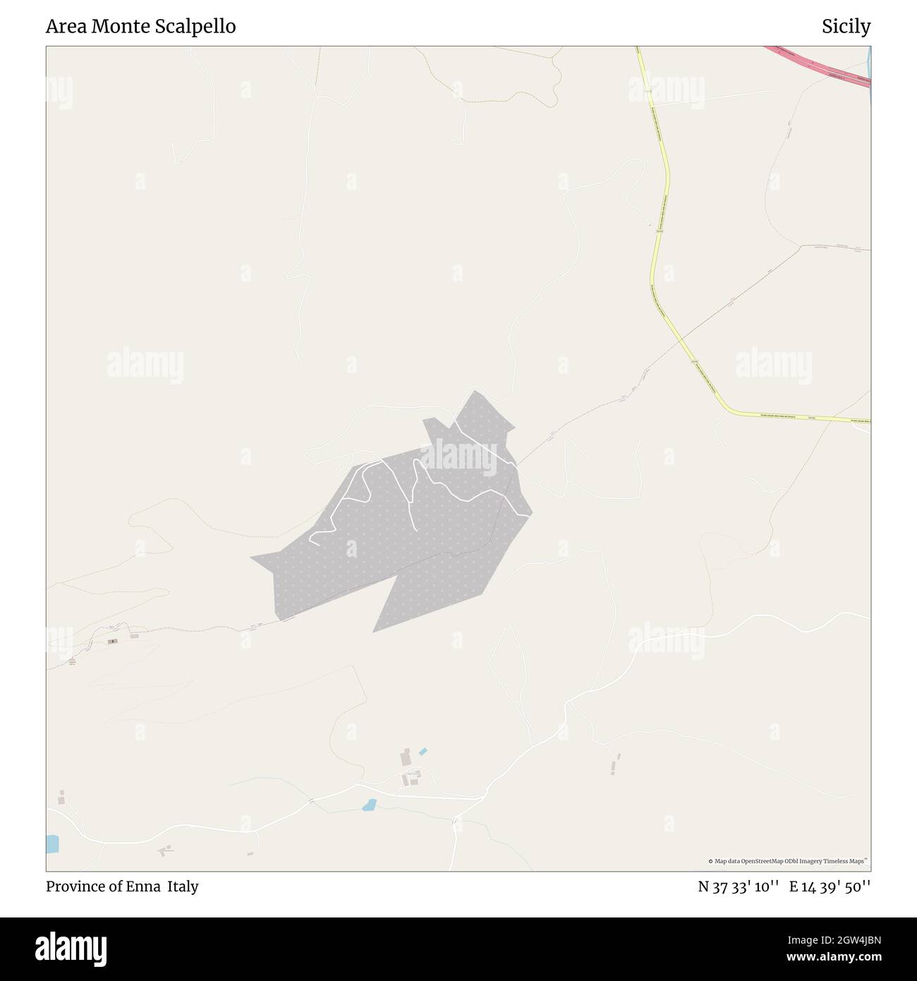 Area Monte Scalpello, Province of Enna, Italy, Sicily, N 37 33' 10'', E ...