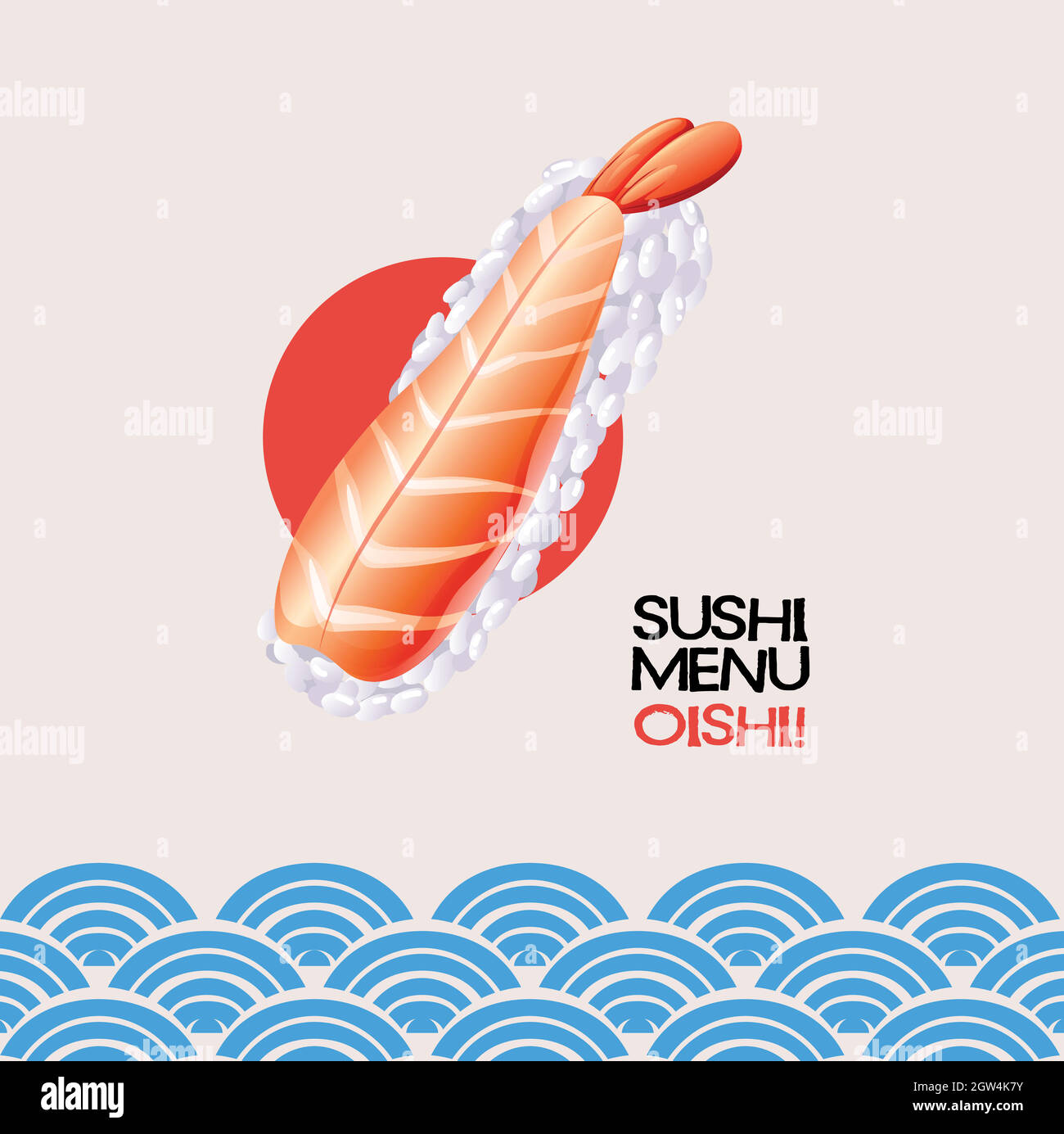 Sushi menu on poster Stock Vector Image & Art - Alamy