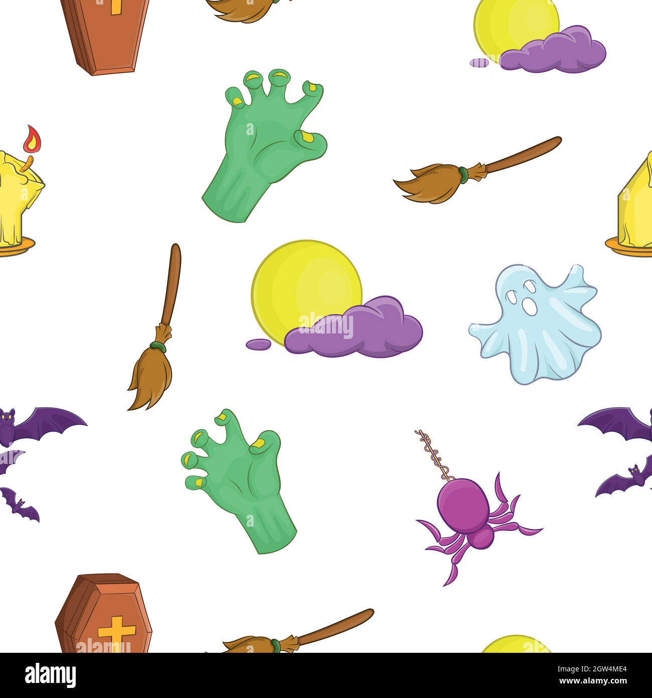 Terrible holiday pattern, cartoon style Stock Vector Image & Art - Alamy