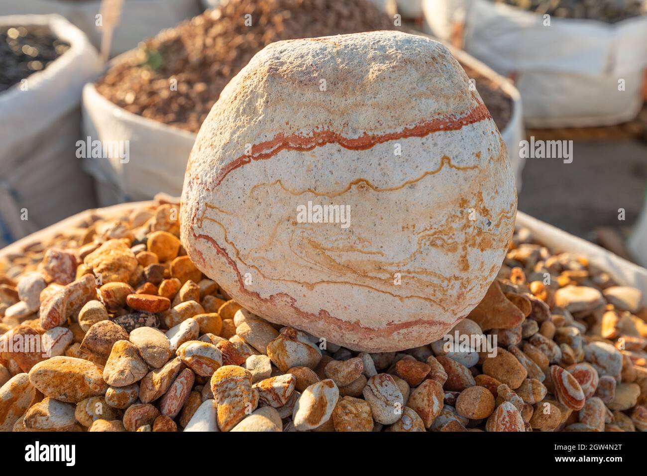 Sandy, natural stone, natural background texture Close-up Stock Photo ...