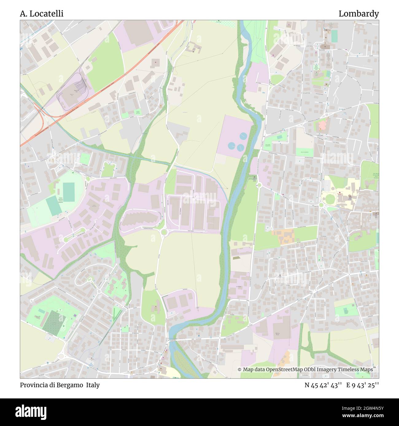 Bergamo on a map hi-res stock photography and images - Alamy