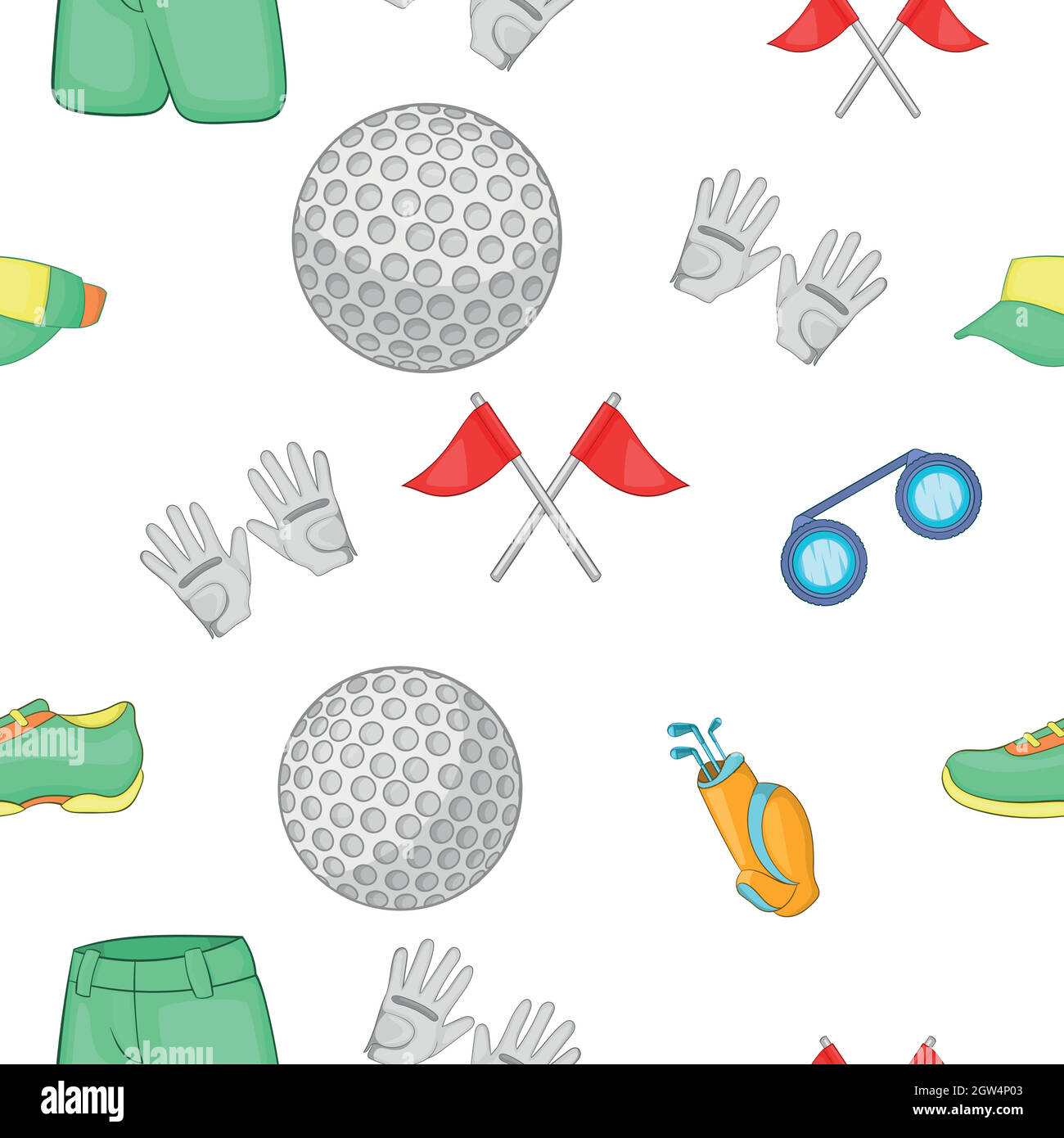 Game of golf pattern, cartoon style Stock Vector Image & Art - Alamy