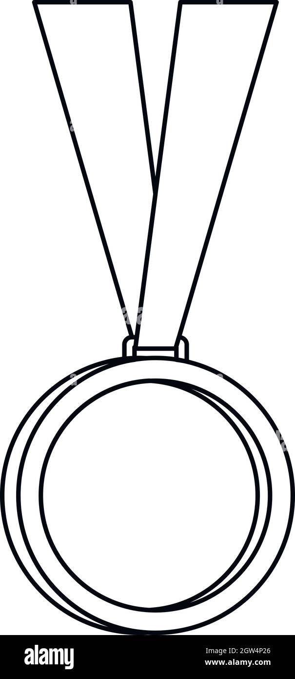 Laurel line icon outline Stock Vector Images - Alamy