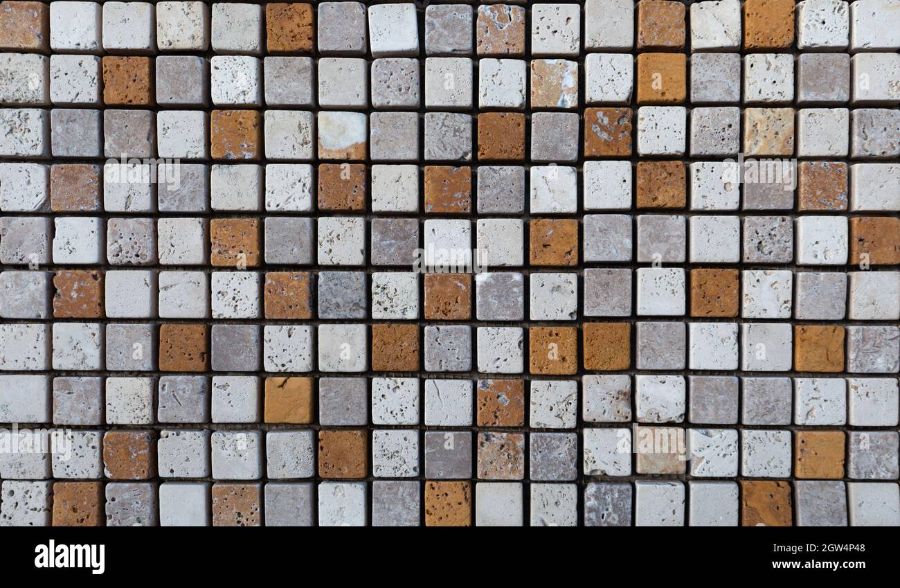 Stone travertine tile, texture. Natural decorative material Stock Photo ...