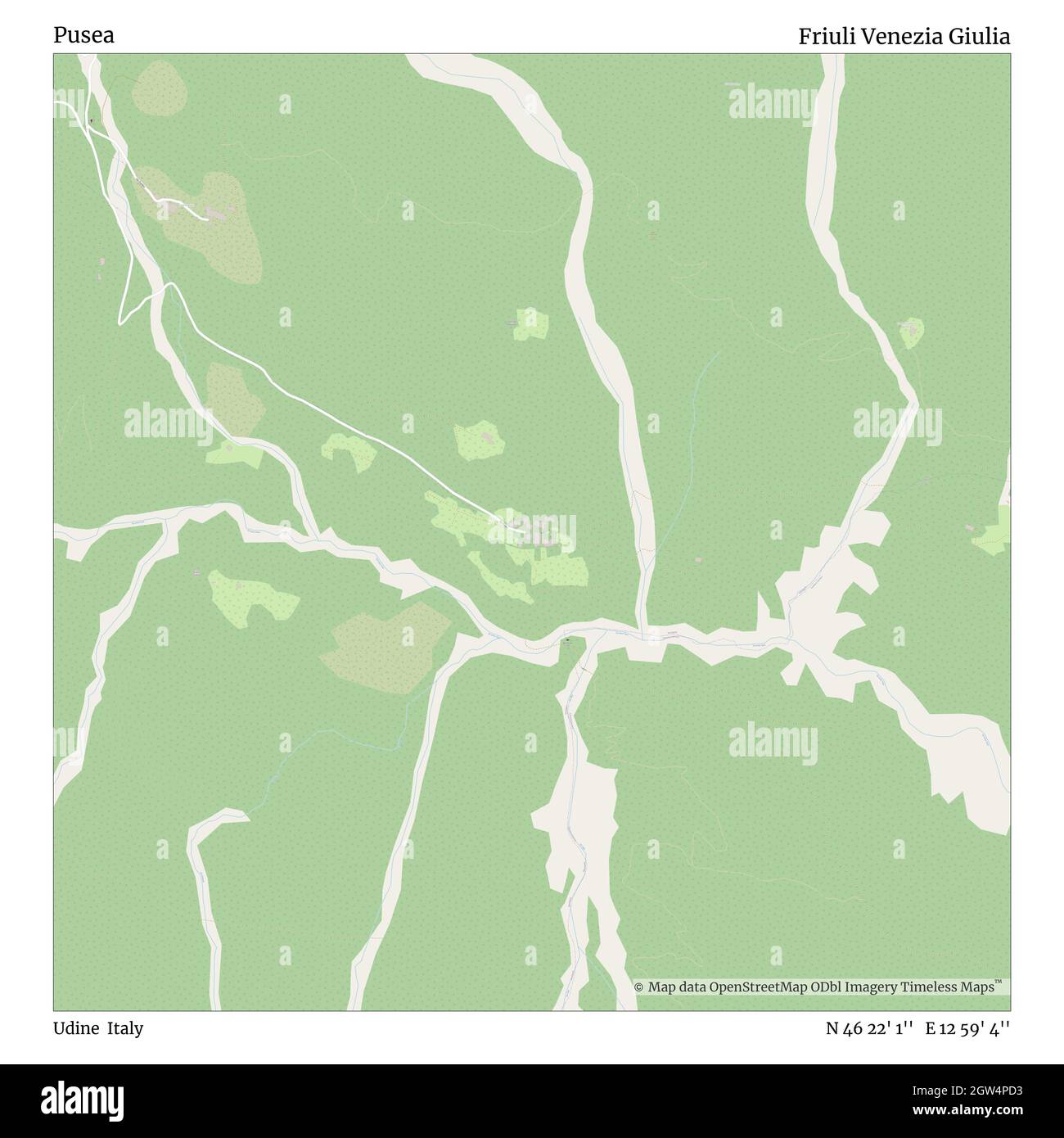 Pusea, Udine, Italy, Friuli Venezia Giulia, N 46 22' 1'', E 12 59' 4 ...