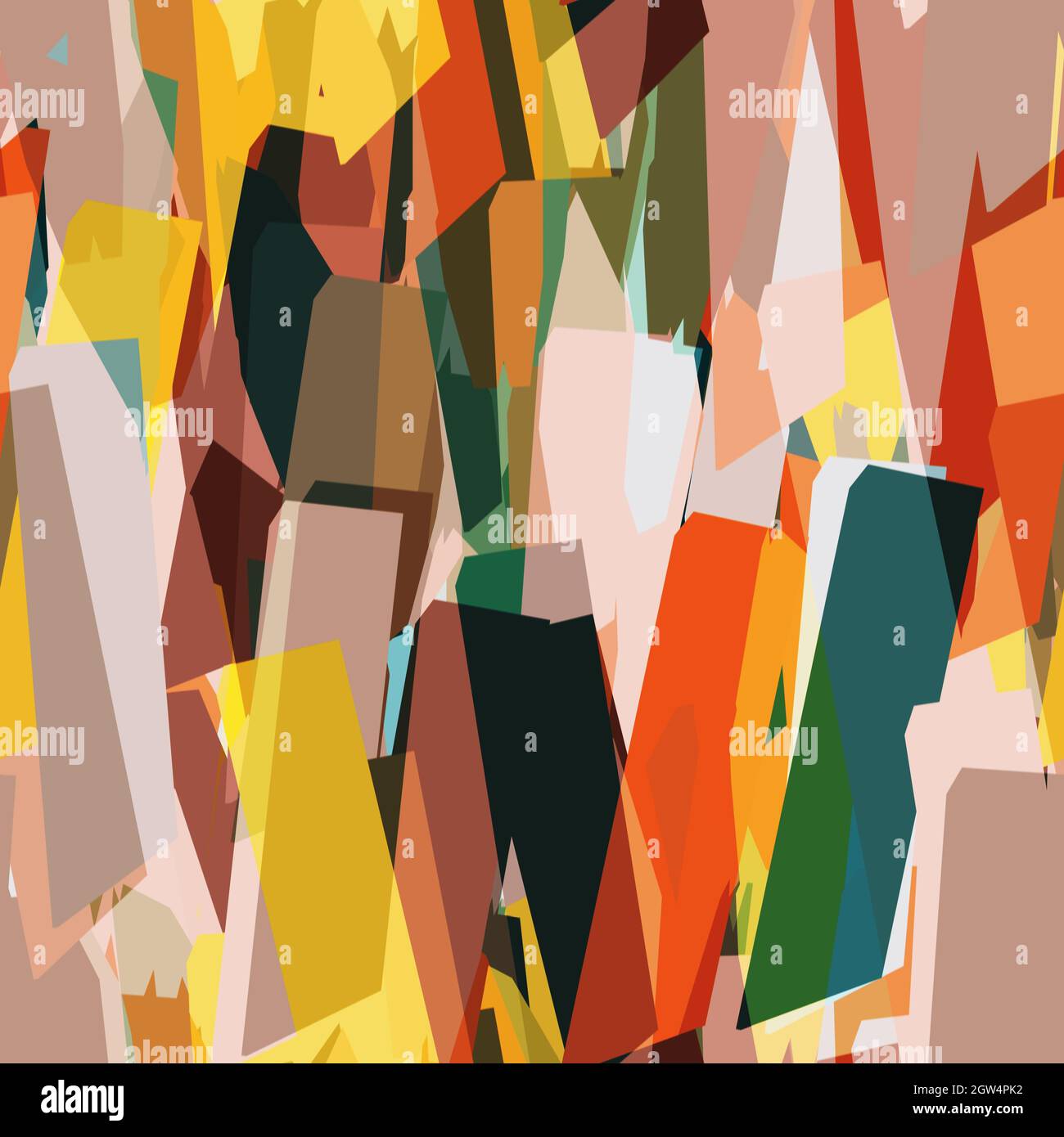 Seamless funky expressive and energetic paper cut out collage surface ...