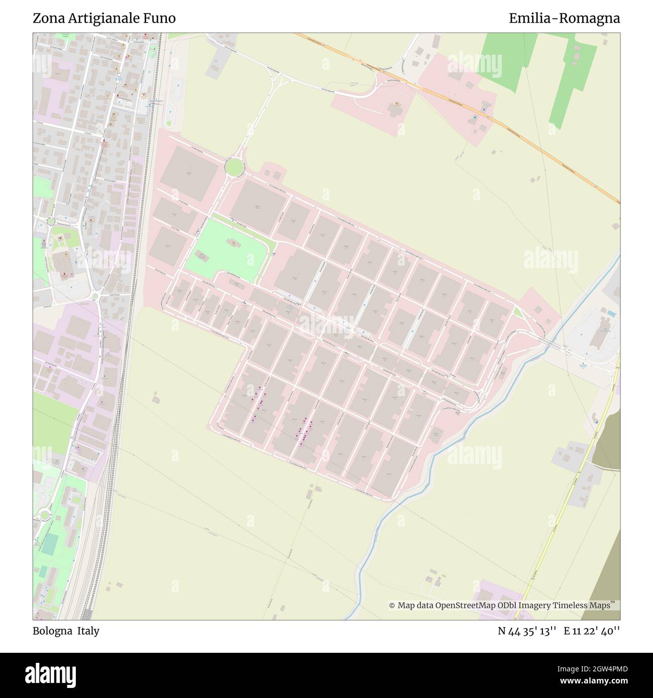 Zona Artigianale Funo, Bologna, Italy, Emilia-Romagna, N 44 35' 13'', E ...