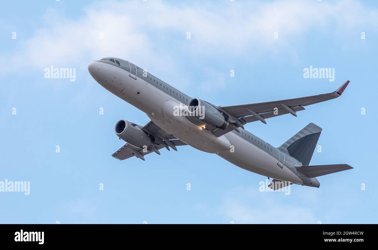 A commercial passenger plane operates a flight to carry passengers ...