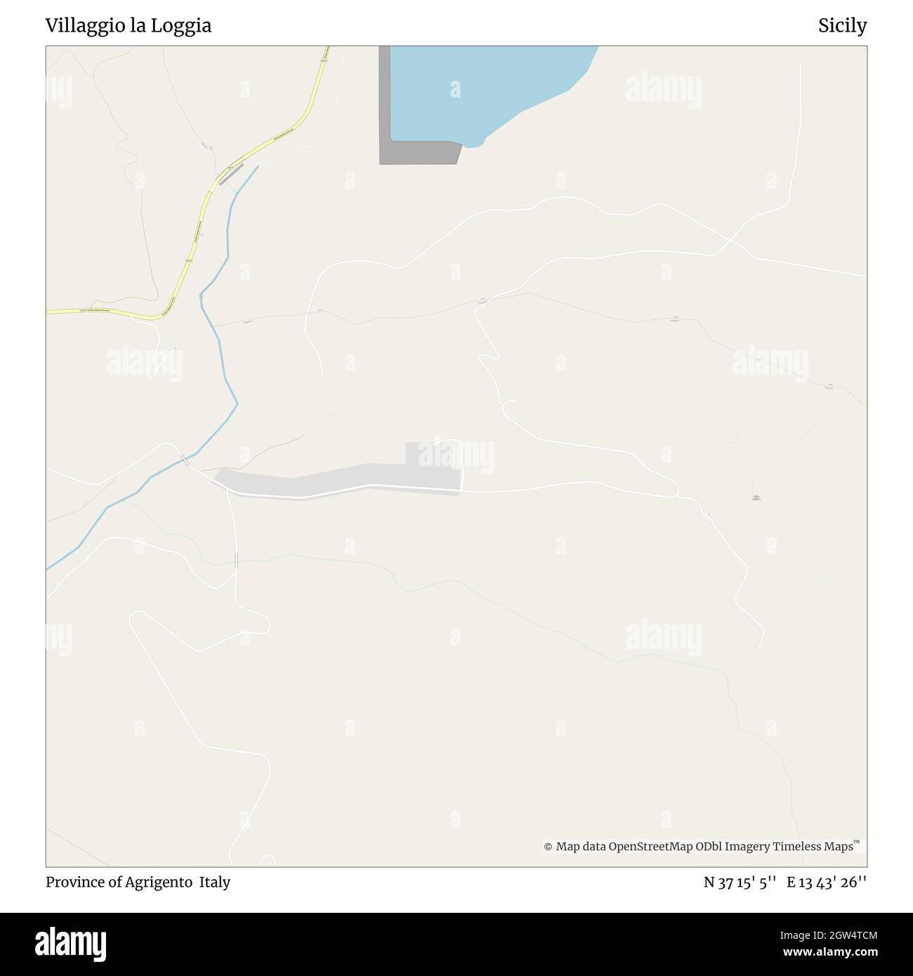 Villaggio la Loggia, Province of Agrigento, Italy, Sicily, N 37 15' 5 ...
