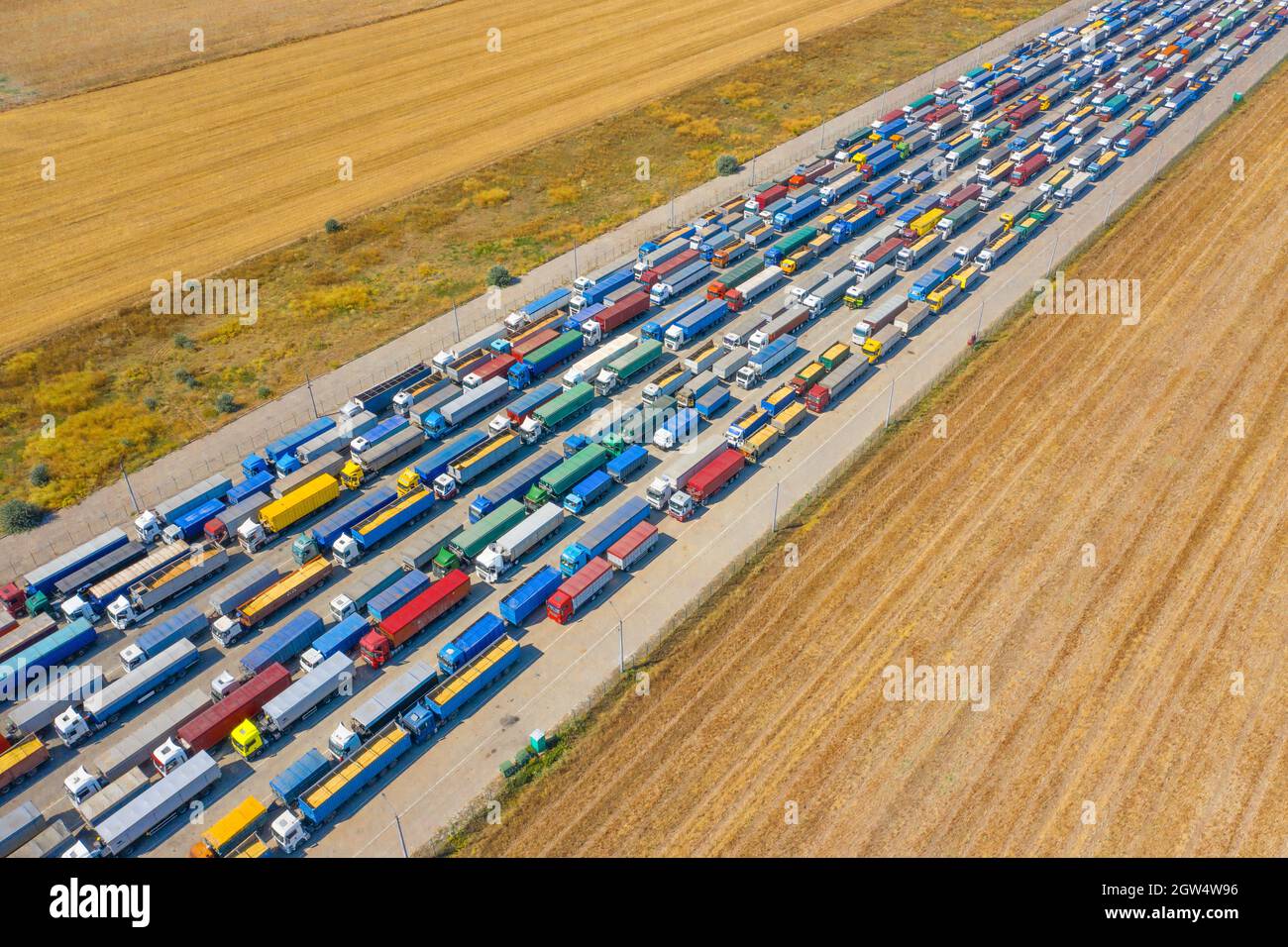 Distribution center concept trucks hi-res stock photography and images ...