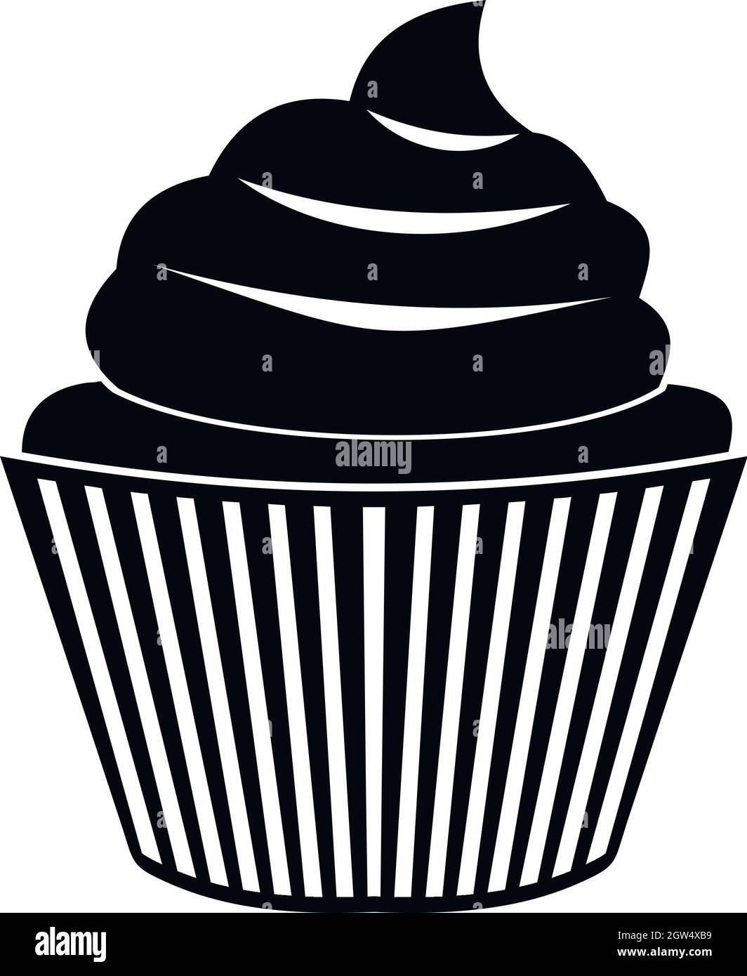 Cupcake icon, simple style Stock Vector Image & Art - Alamy