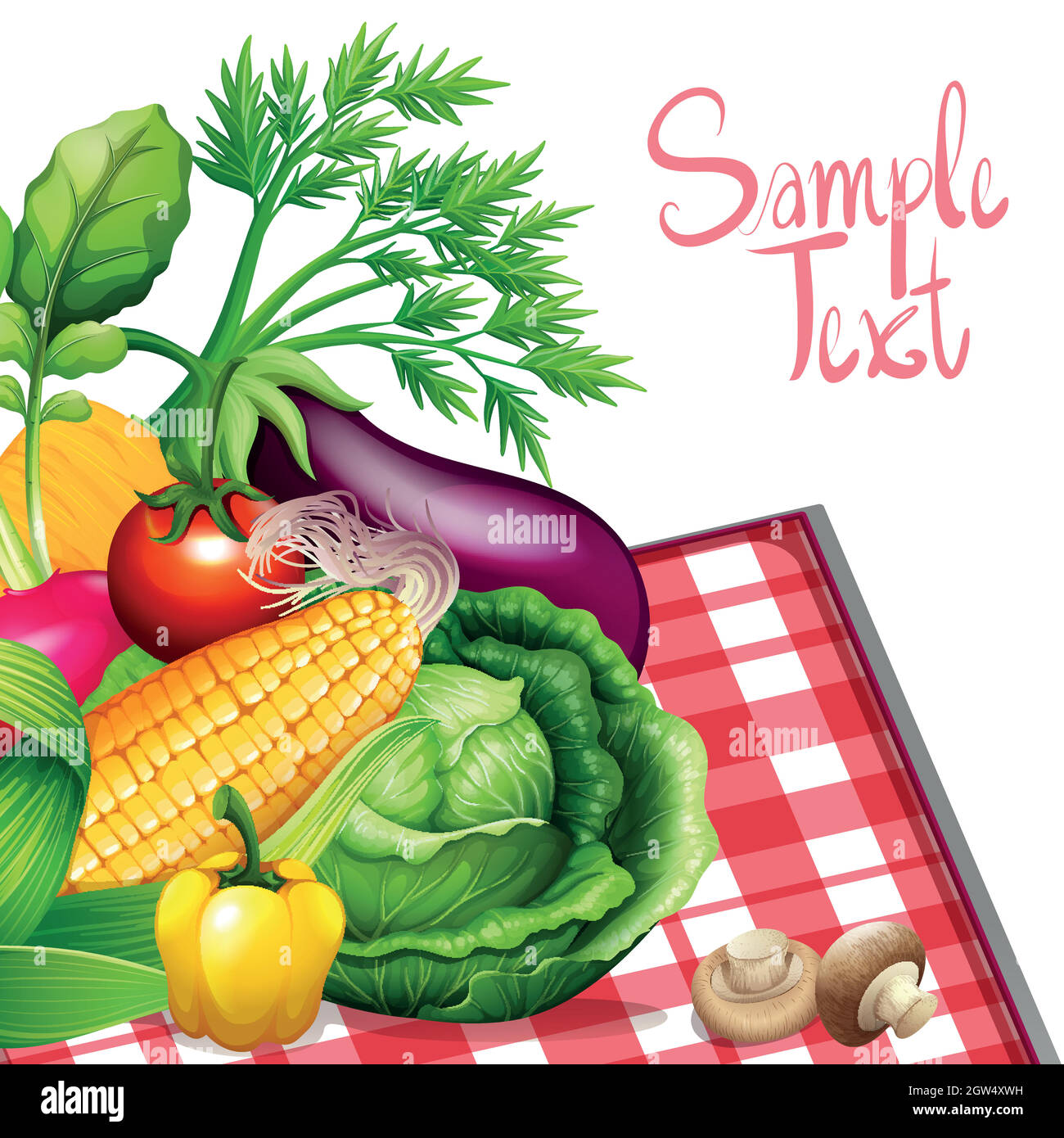 Sample food Stock Vector Images - Alamy