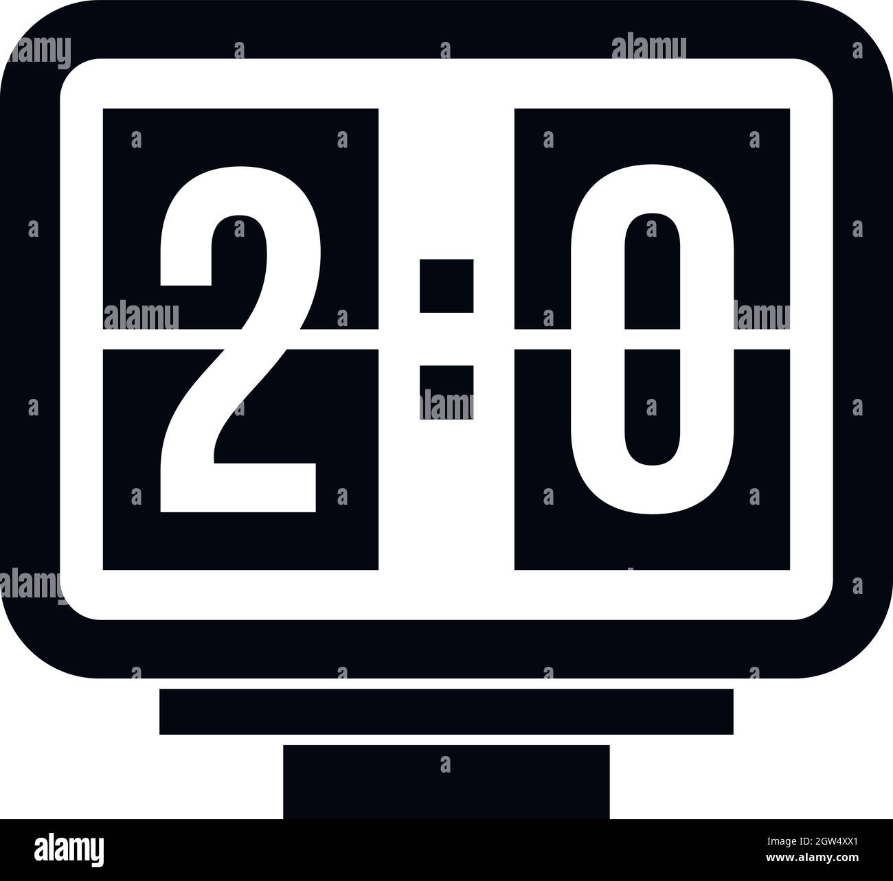 Soccer Time Clock Stock Vector Images - Alamy