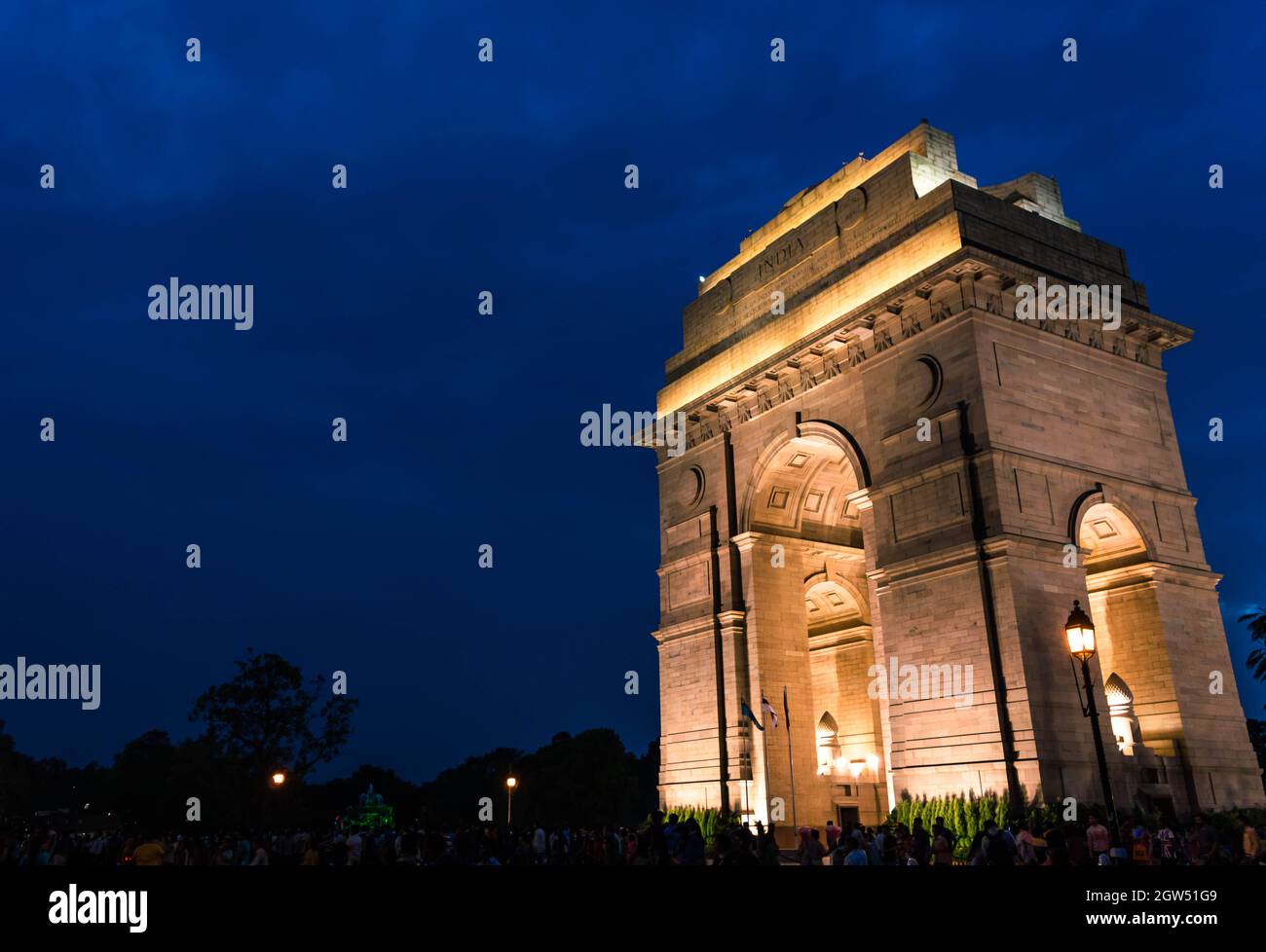 India gate after sunset hi-res stock photography and images - Alamy