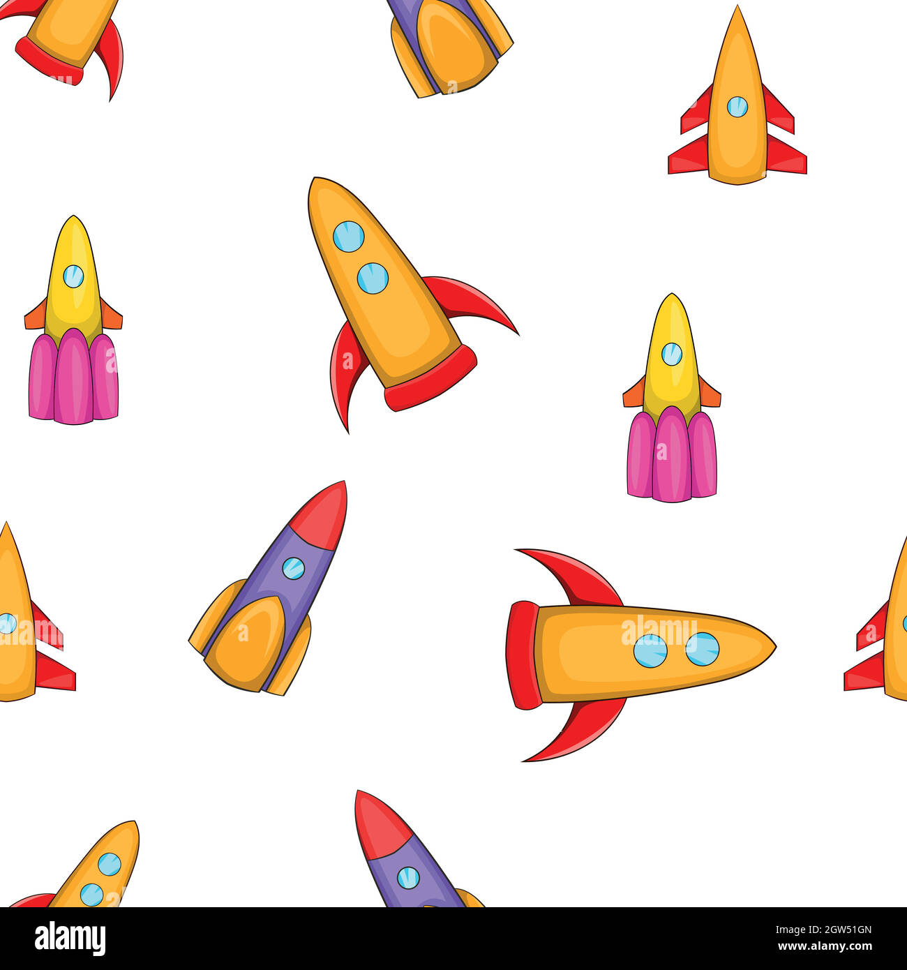 Cartoon space rocket hi-res stock photography and images - Alamy