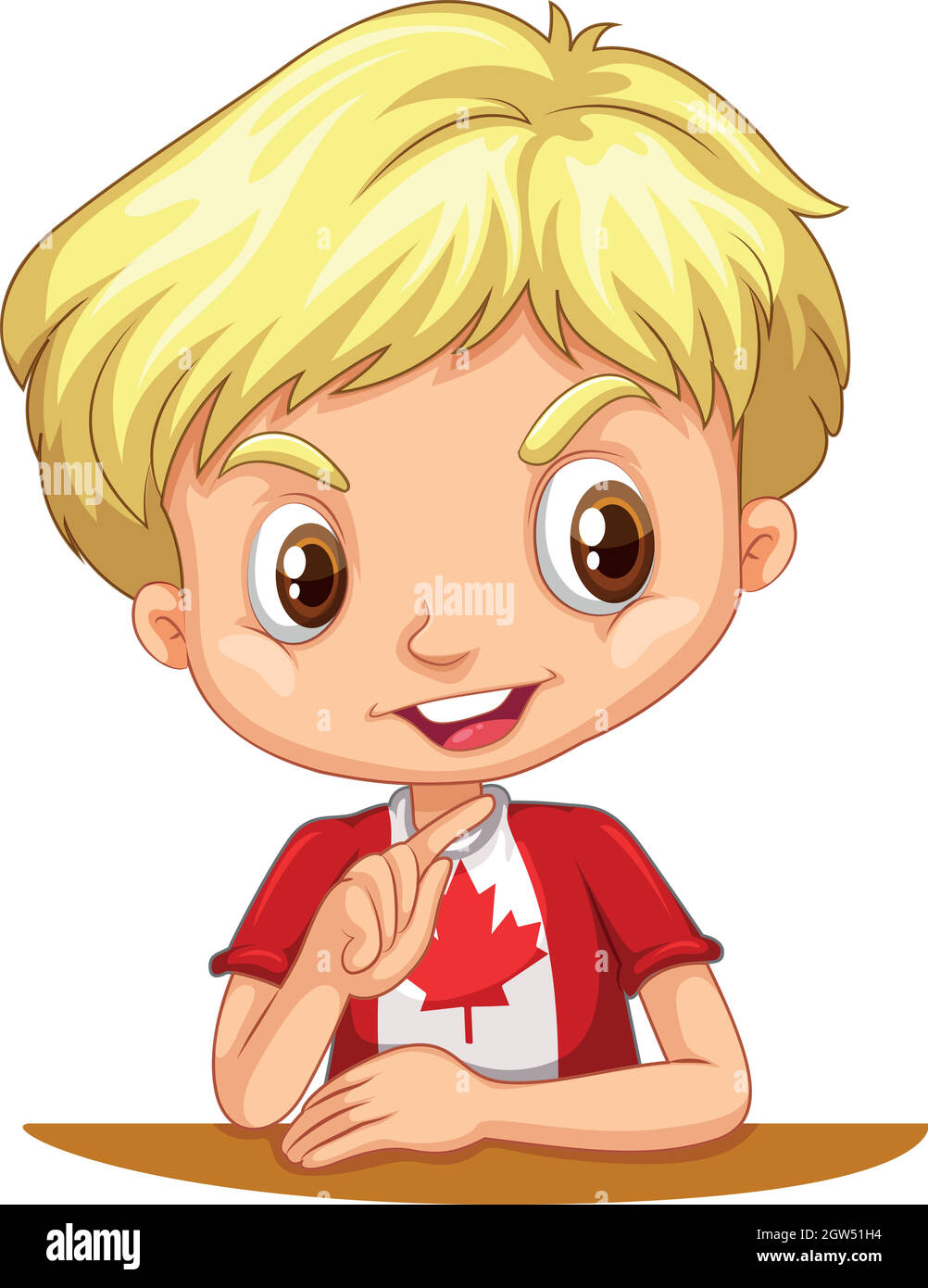 Canadian boy with blond hair Stock Vector Image & Art - Alamy