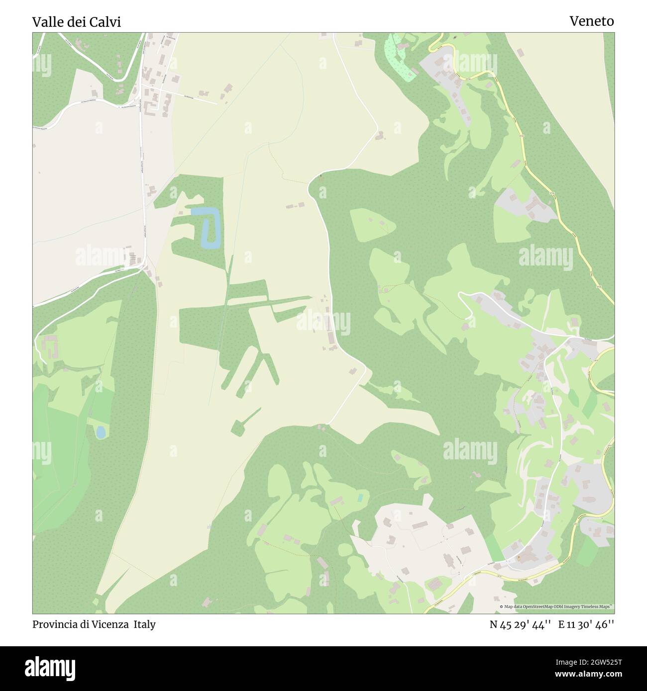 Valle dei Calvi, Provincia di Vicenza, Italy, Veneto, N 45 29' 44'', E ...