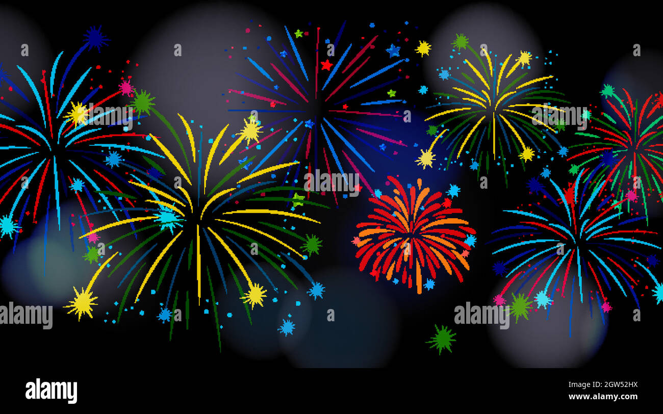 Celebrate fireworks Stock Vector Images - Alamy