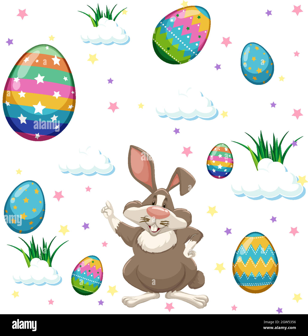 Colorful easter pattern Stock Vector Images - Alamy