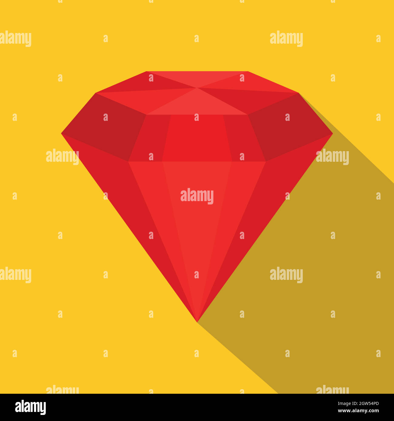 Ruby icon, flat style Stock Vector Image & Art - Alamy