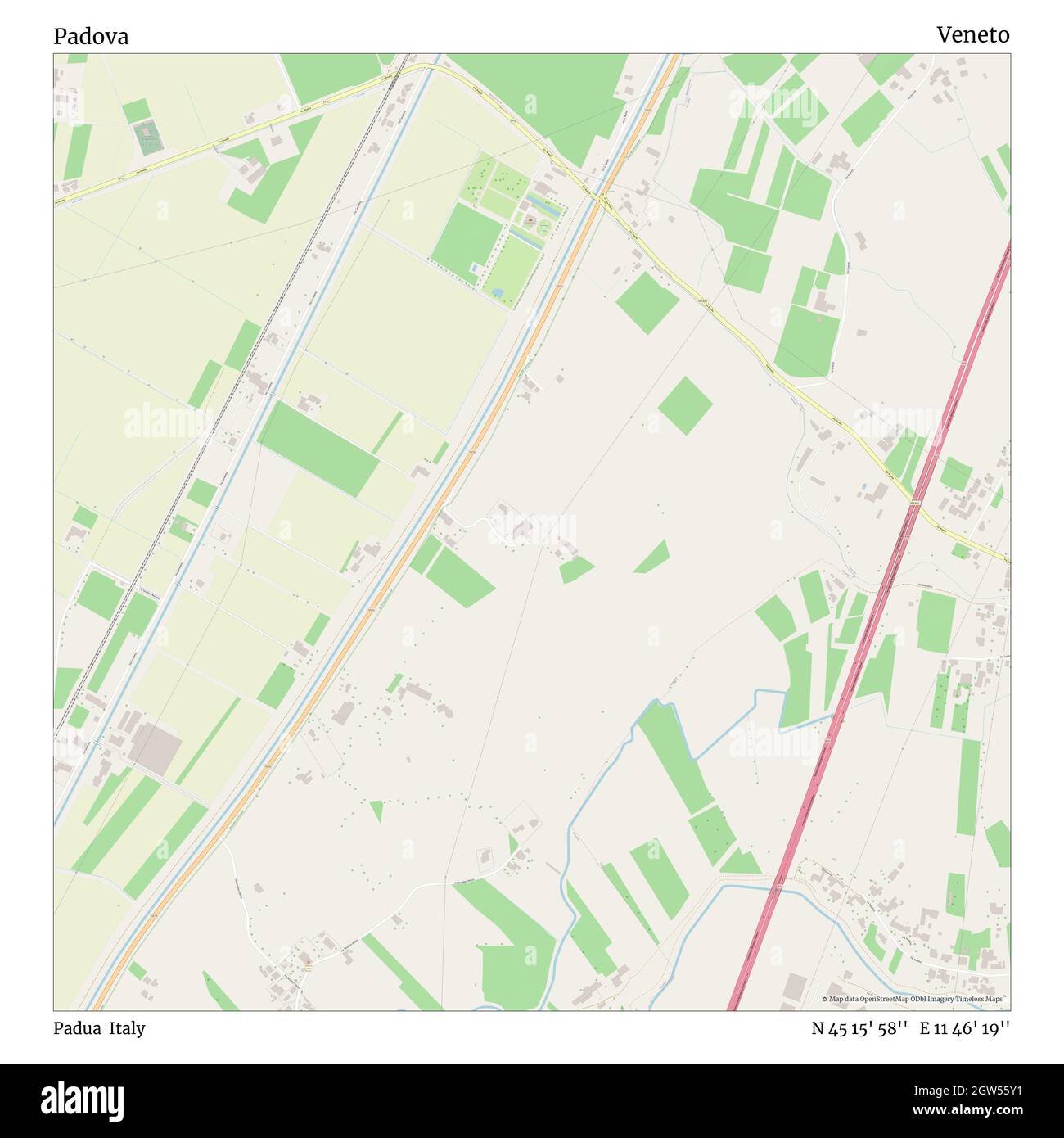 Padova map Cut Out Stock Images & Pictures - Alamy