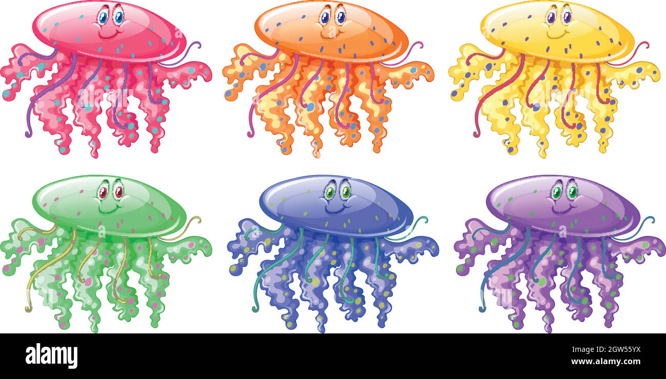 Illustration six different colors hi-res stock photography and images ...