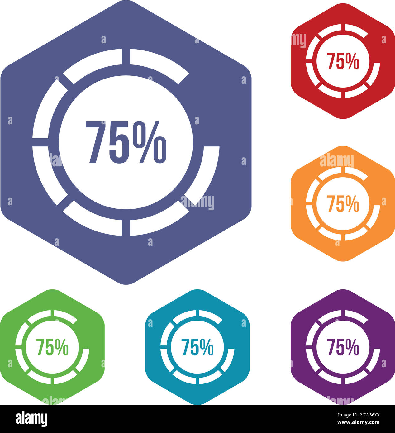 Sign 75 load icons set Stock Vector Image & Art - Alamy