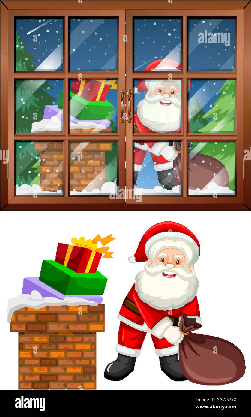 Window scenery Stock Vector Images - Alamy