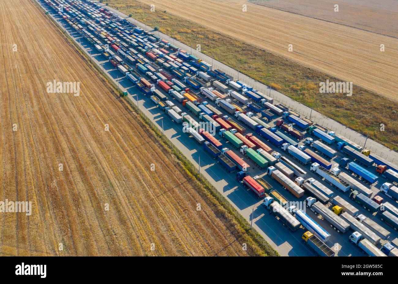 Logistics center near highway aerial hi-res stock photography and ...