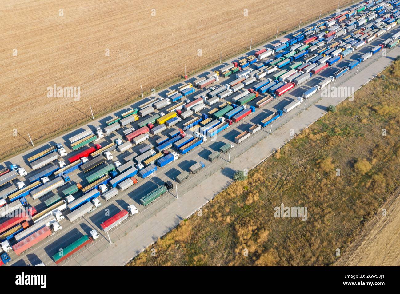 Distribution center concept trucks hi-res stock photography and images ...