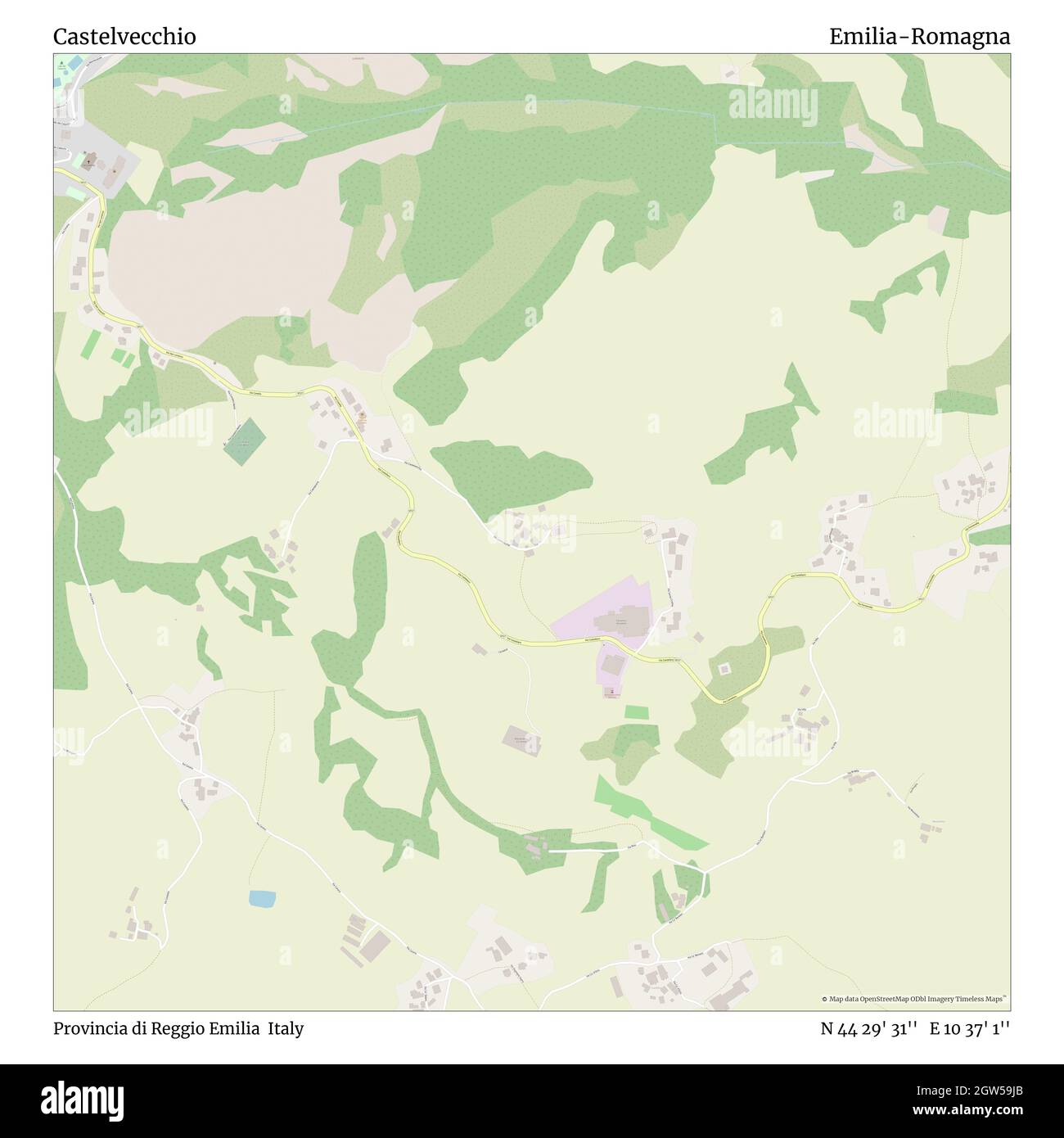 Castelvecchio, Provincia di Reggio Emilia, Italy, Emilia-Romagna, N 44 ...