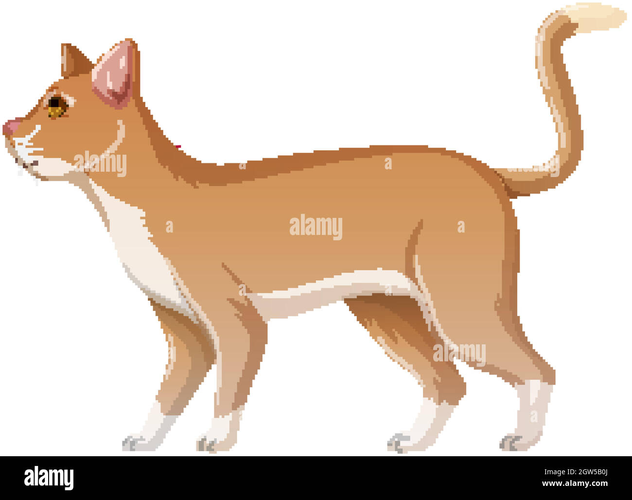 Adorable cat character Stock Vector Images - Alamy