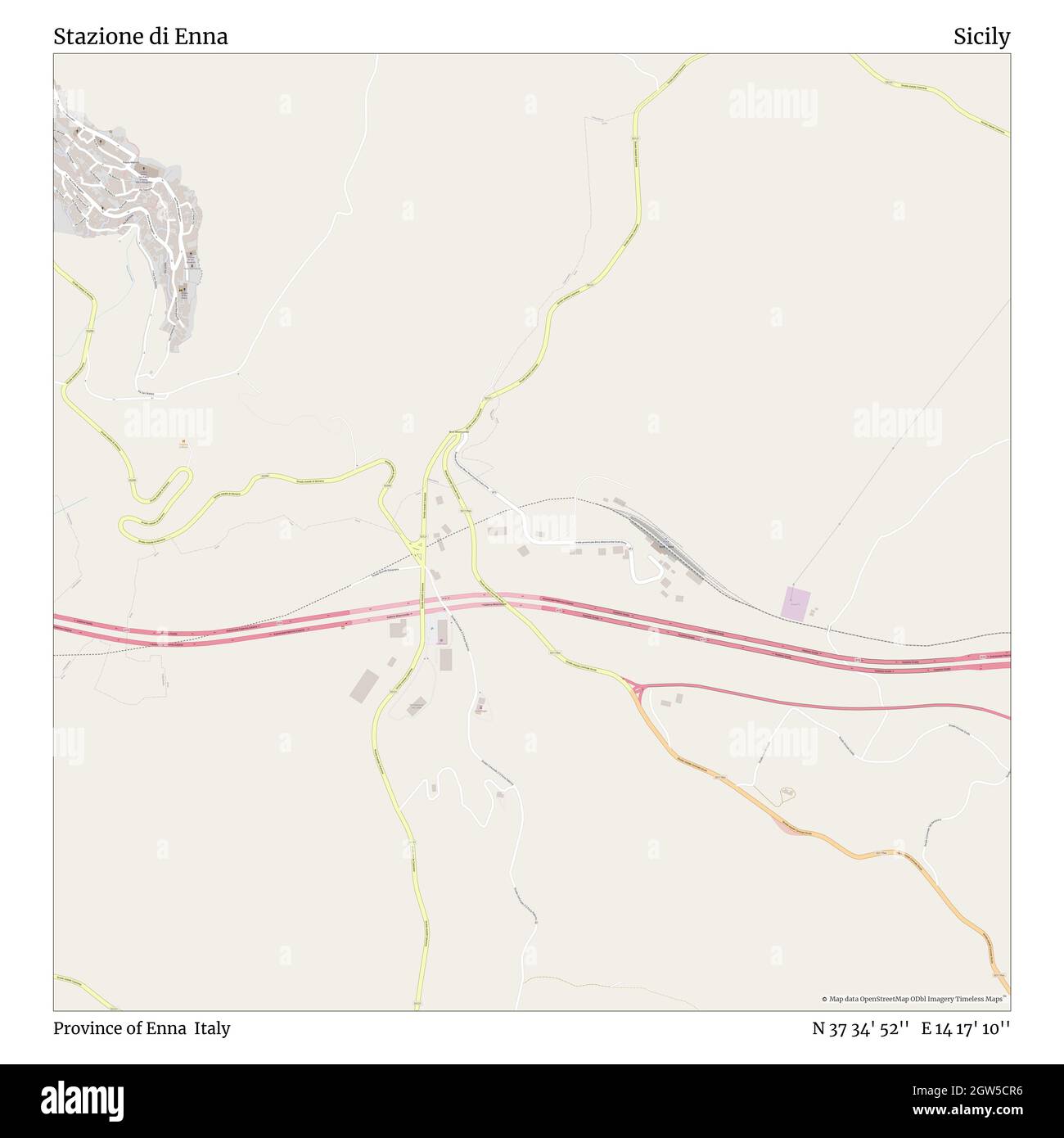 Map of enna hi-res stock photography and images - Alamy