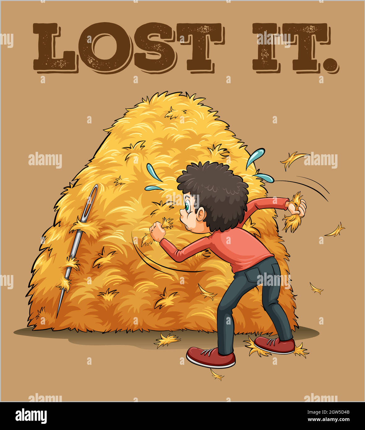 English saying lost it Stock Vector Image & Art - Alamy