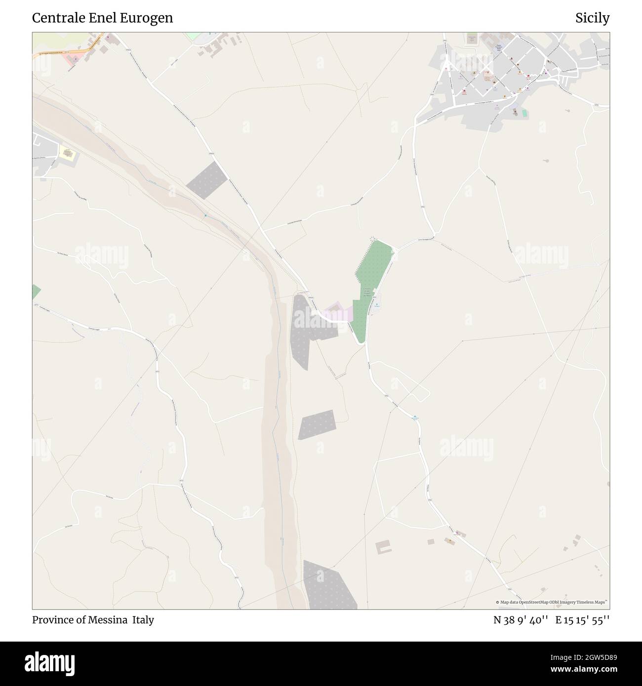 Centrale Enel Eurogen, Province of Messina, Italy, Sicily, N 38 9' 40 ...