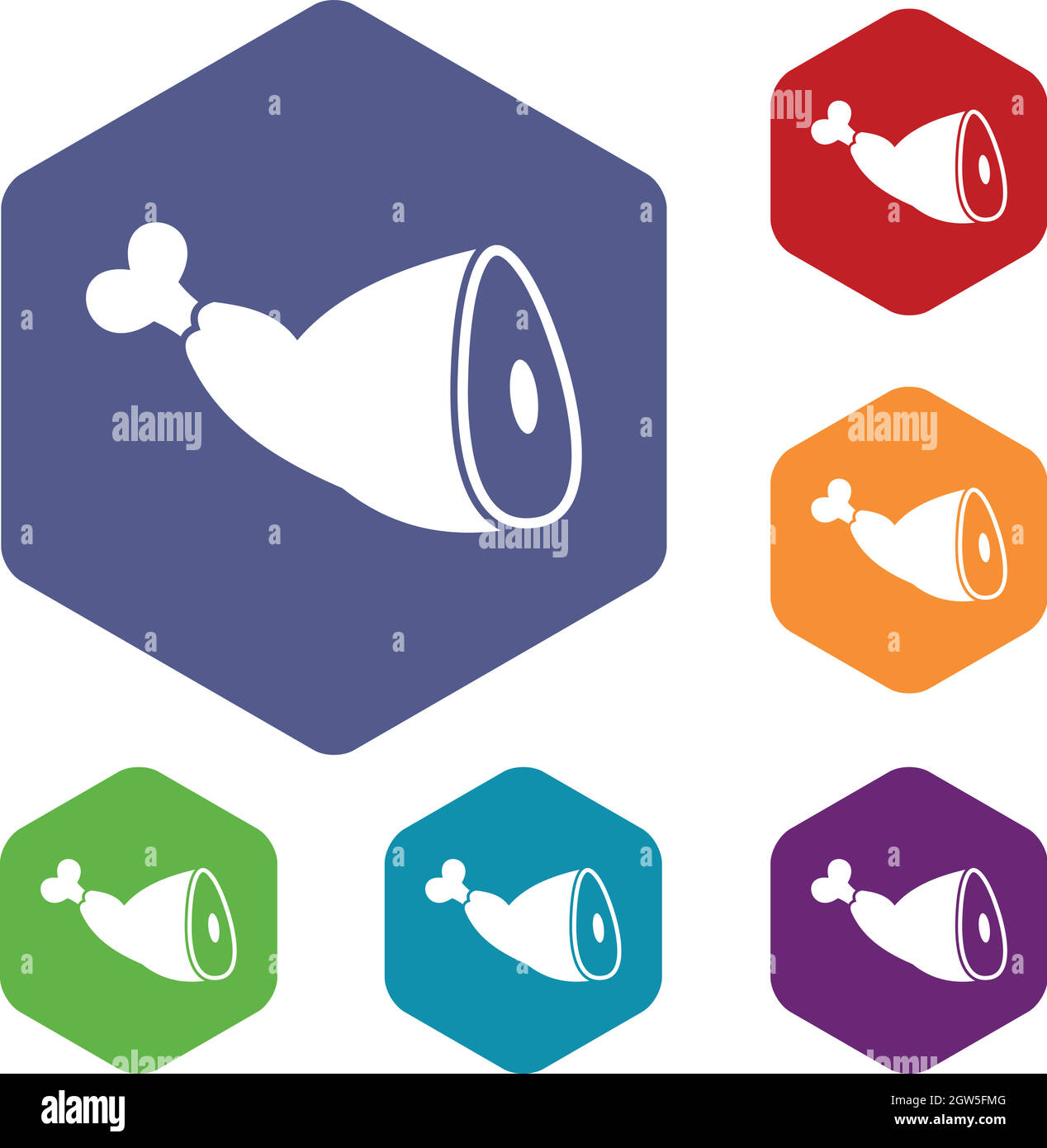 Pork beef icons Stock Vector Images - Alamy